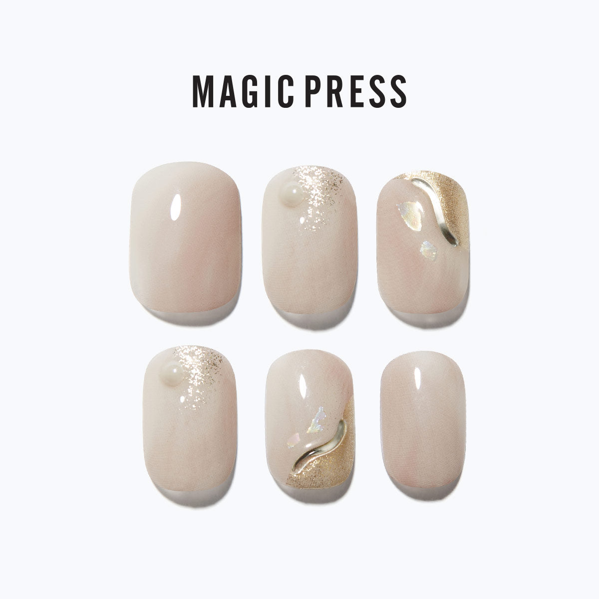 [SHINING MUSE] MAGIC PRESS NAIL - GLOWING BEIGE – Dashing diva NZ (EAST JADE LTD)