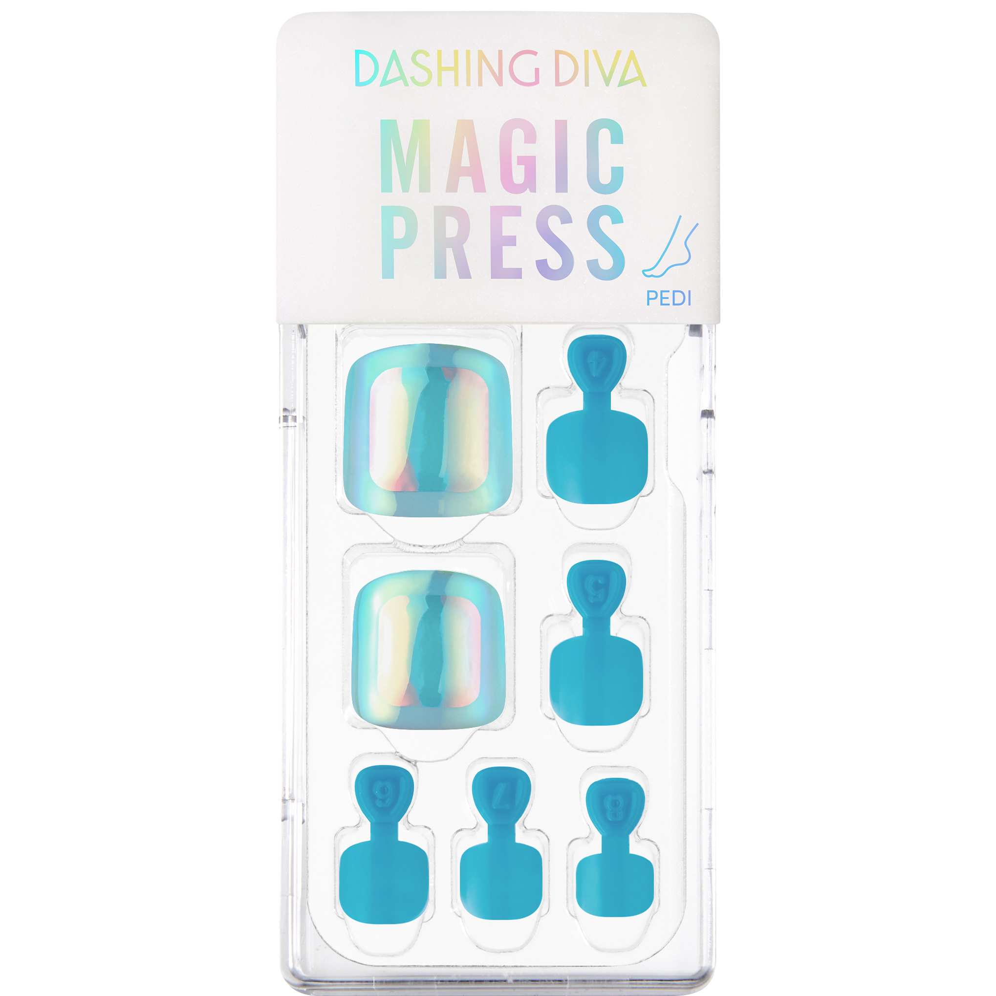 [GLASS NAIL COLLECTION] MAGIC PRESS PEDI - AQUA SHINE BEAM – Dashing ...